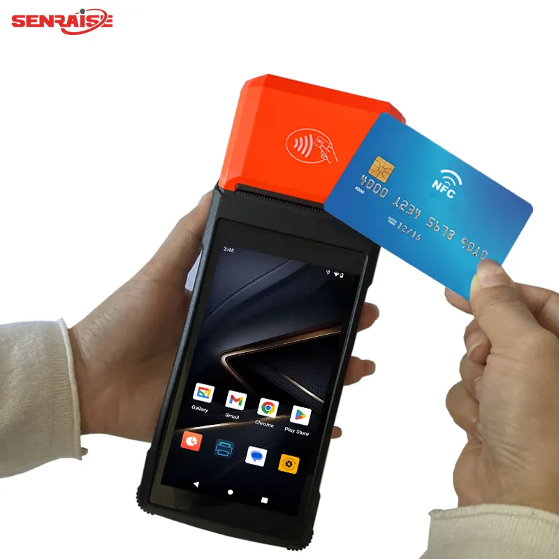 Mobile Payment Handheld Android POS Terminal with NFC Card Reader ...