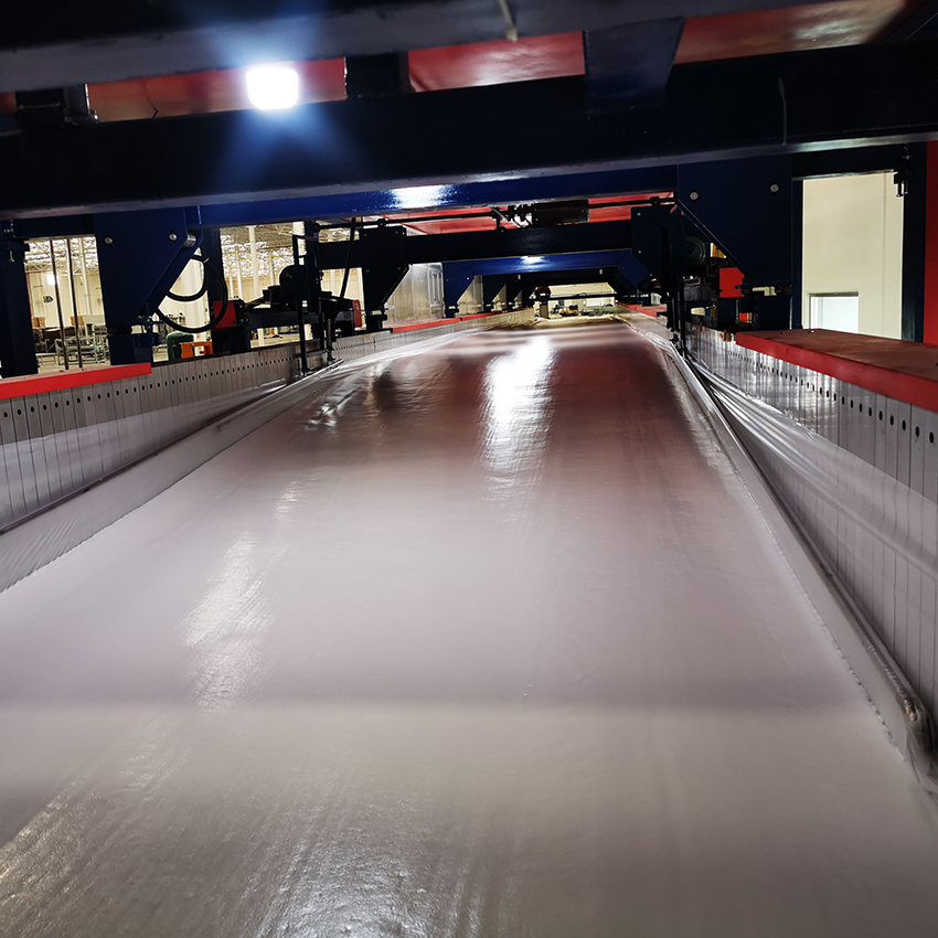 What are the stages of the polyurethane foam foaming system?