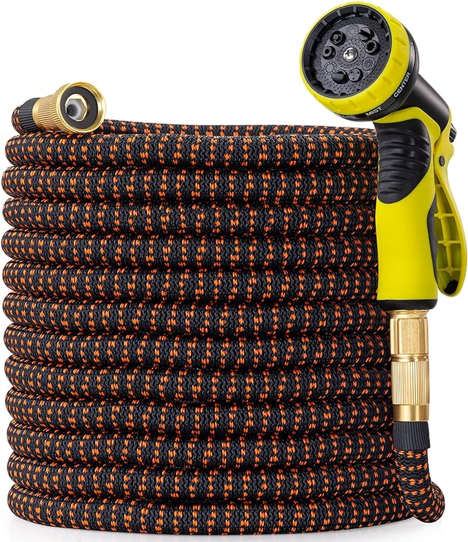 EZ Hose 100 Ft Expandable Garden Hose Upgraded Flexible Water Hose ...