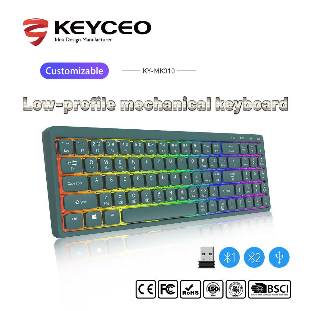KY-MK310 78-key Low-profile Mechanical Keyboard Double Injection ...