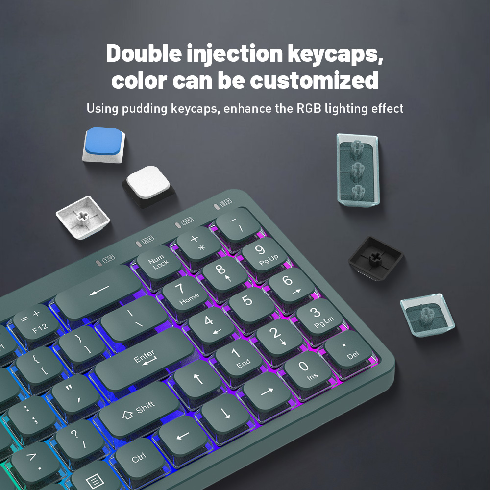KY-MK310 78-key Low-profile Mechanical Keyboard Double Injection ...