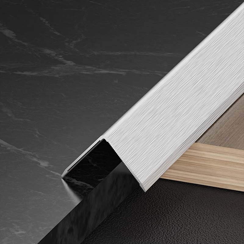 Brushed Aluminium Tile Edging Corners - Dong's Dongri