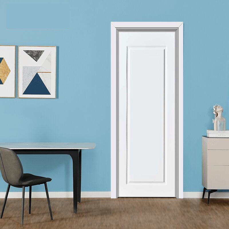 Single-Panel Design Traditional Shaker Style Primed White Solid Core ...