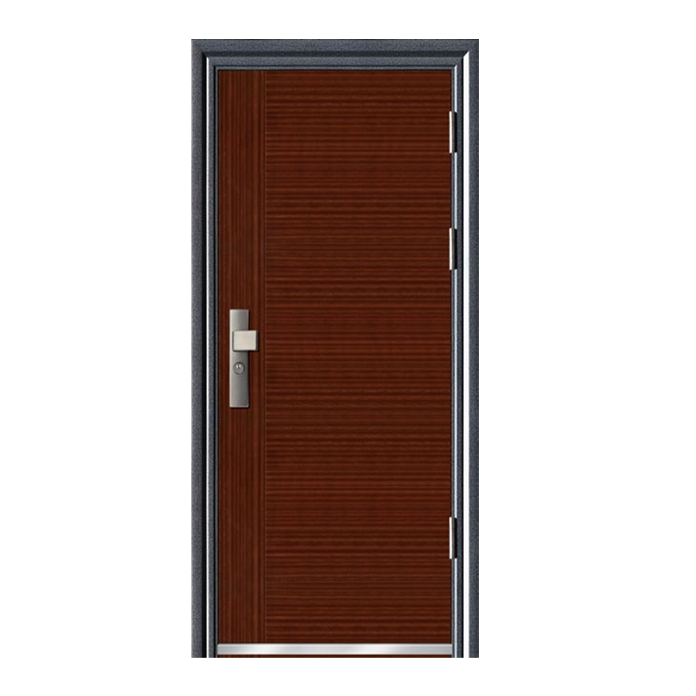 Multi Point Lcoking System Single Security Steel Front Doors With Door Hardware And Expandable Frame