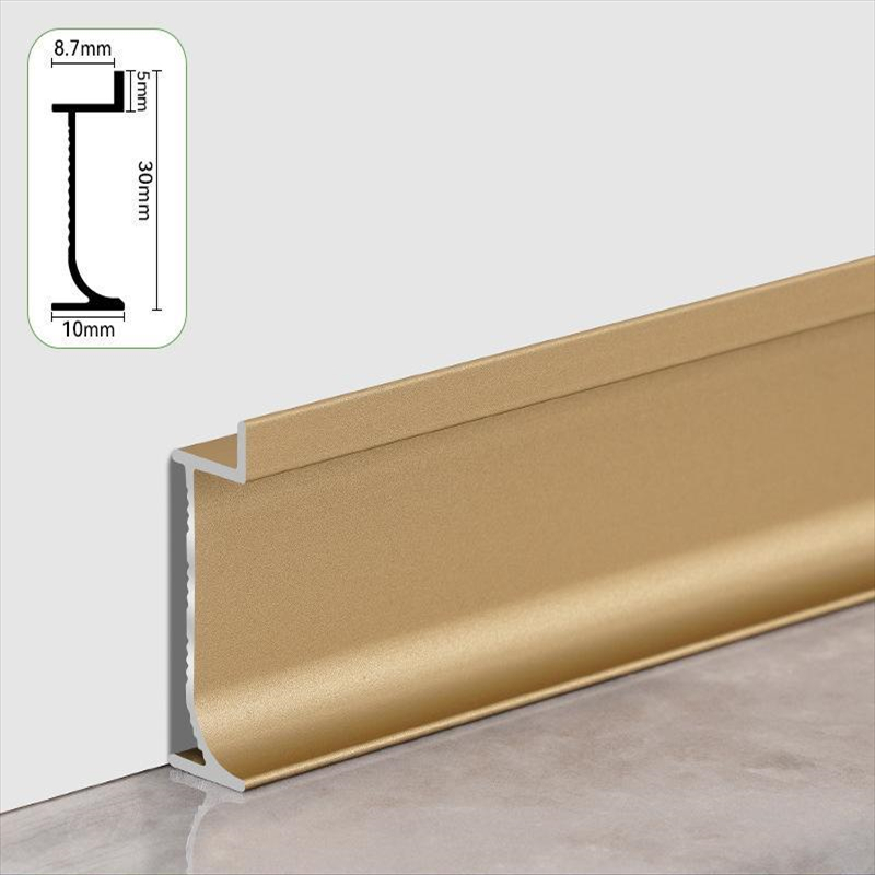 AluminumSkirting Board Built in LED Profile Commercial Residential ...