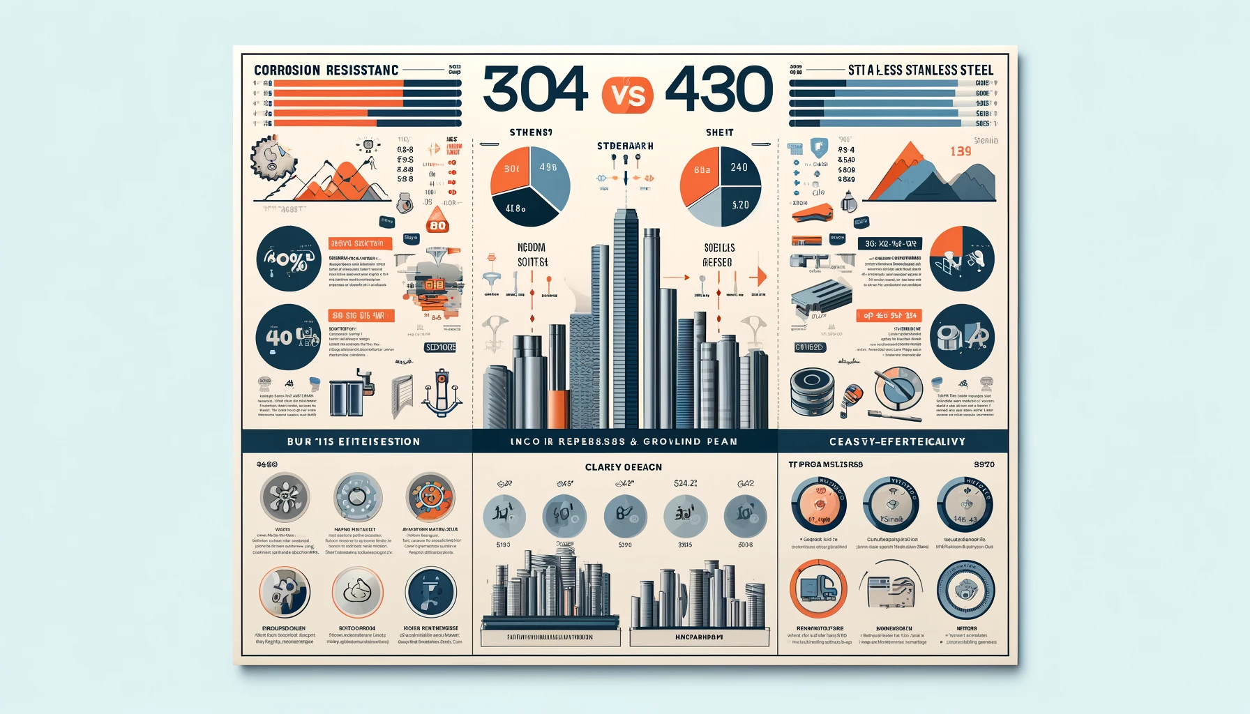 304 Vs. 430 Stainless Steel: Comparison, Applications & Cost Analysis