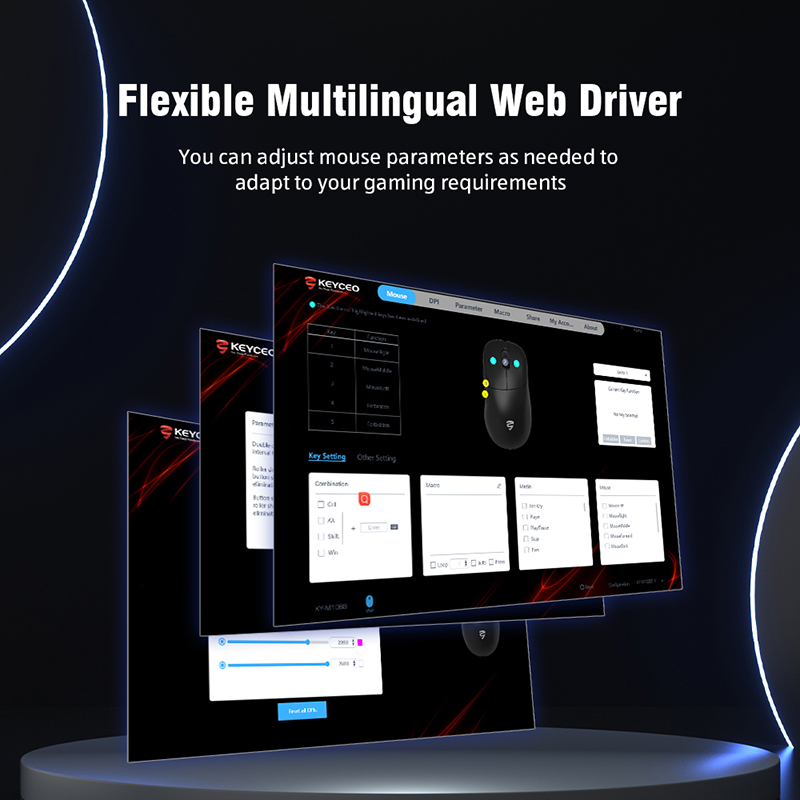 KY-M1068 2.4G Rechargeable Docking Station Wireless Gaming Computer ...