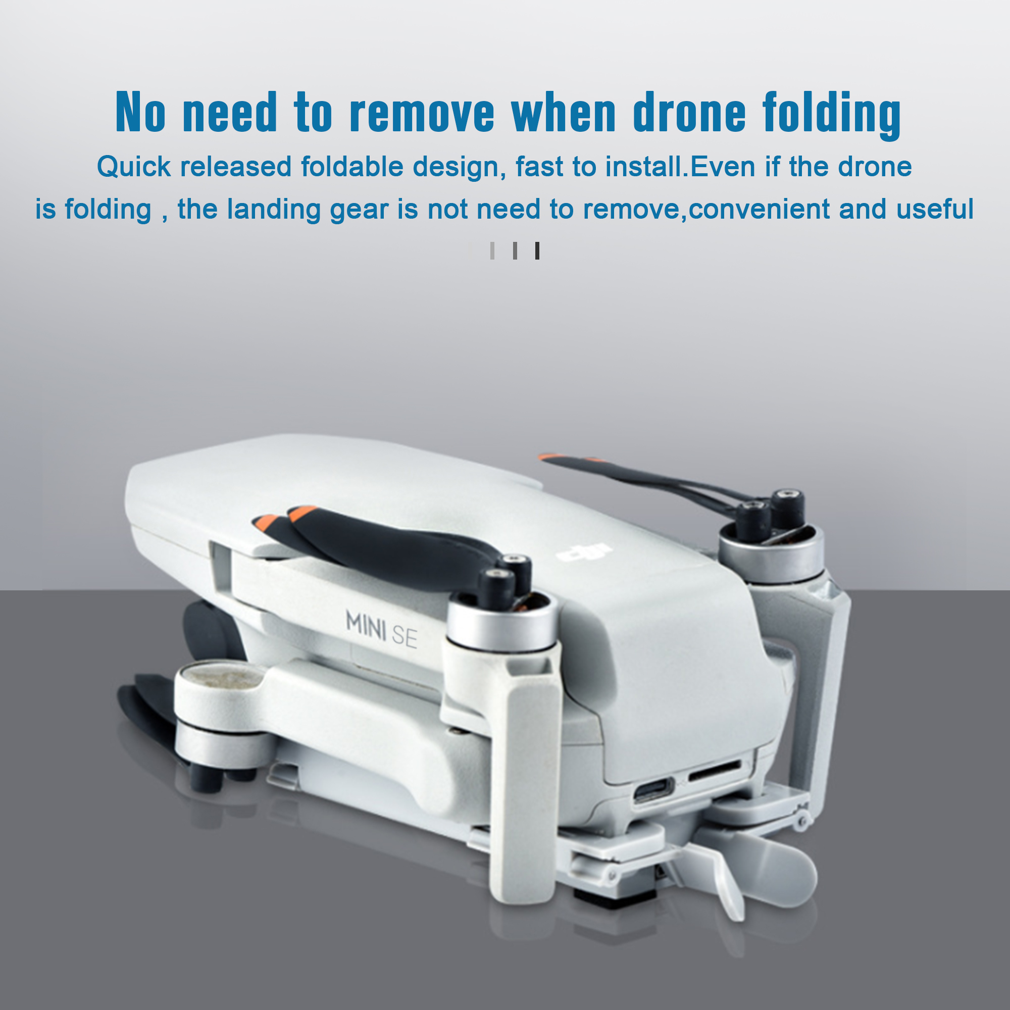 Foldable Elevated Landing Gear for DJI Mini 2 Mavia Mini