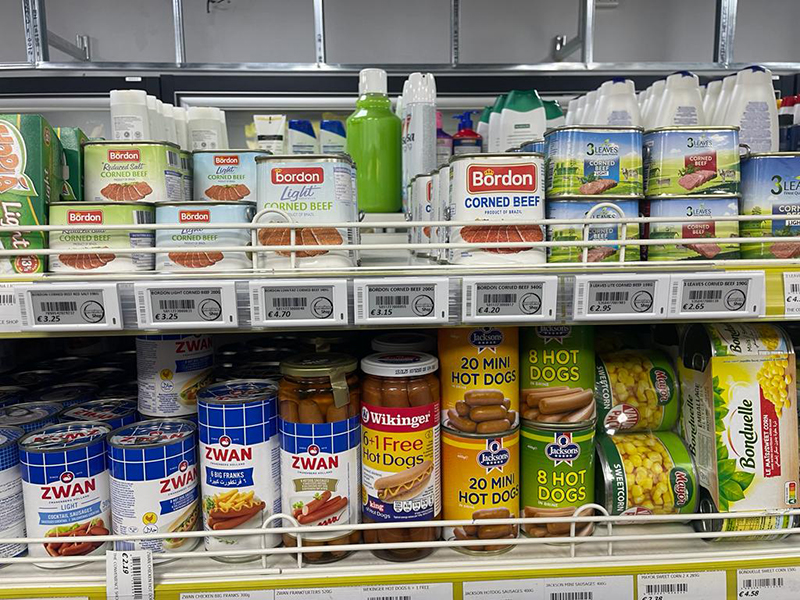 Irish Customer's Chain Supermarket Electronic Shelf Label Project