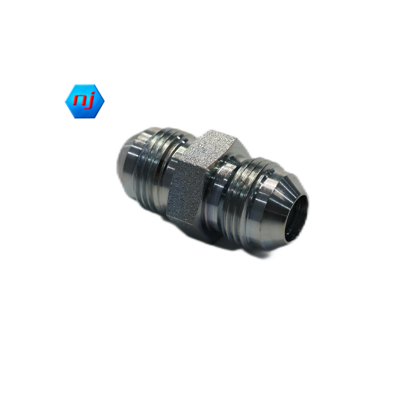 NJ Hydraulic Adapter Male JIC to Male JIC Carbon Steel Straight 2403 ...