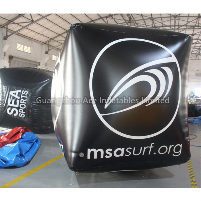 Personalized Square Cube Inflatable Buoy for Your Water Event - Ace
