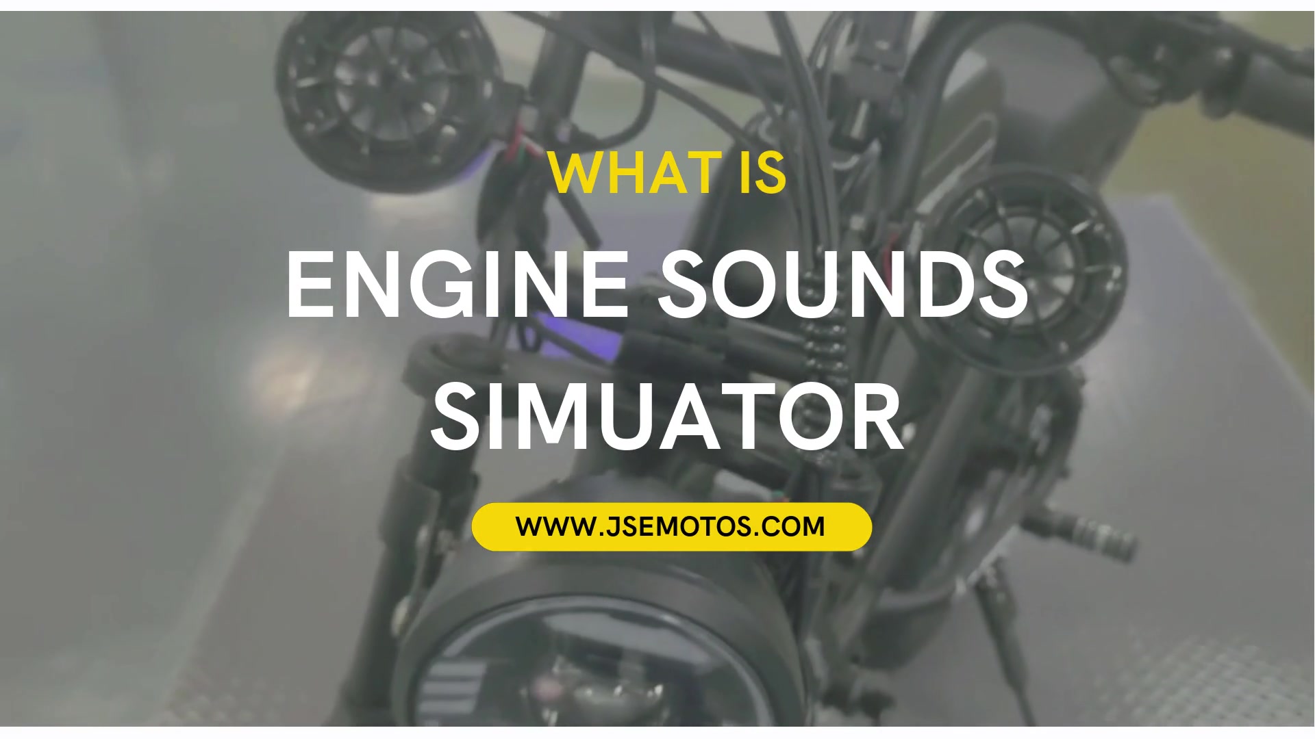 Engine Sounds Simulator for Electric Bike/motor - JSE