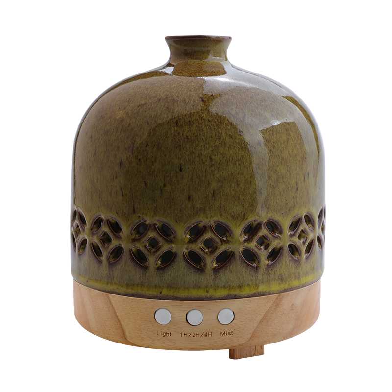 Yellow Glossy Ceramic Essential Oil Home Aroma Diffuser Fragrance ...