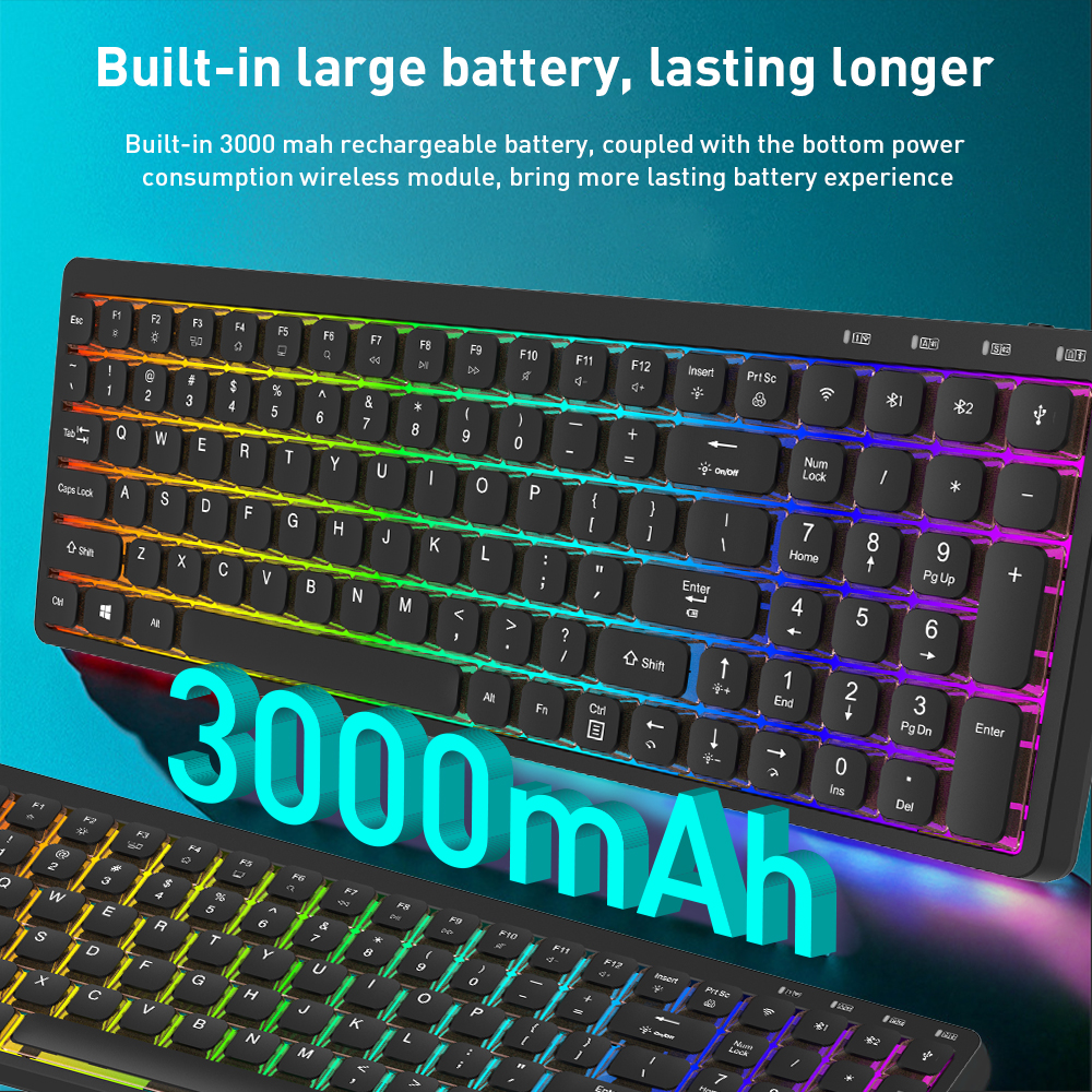 KY-MK301 OEM Manufacturing Wireless Bluetooth Ergonomic Design ...