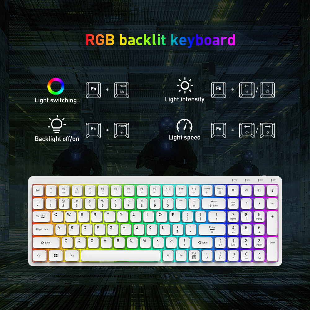 KY-MK301 OEM Manufacturing Wireless Bluetooth Ergonomic Design ...