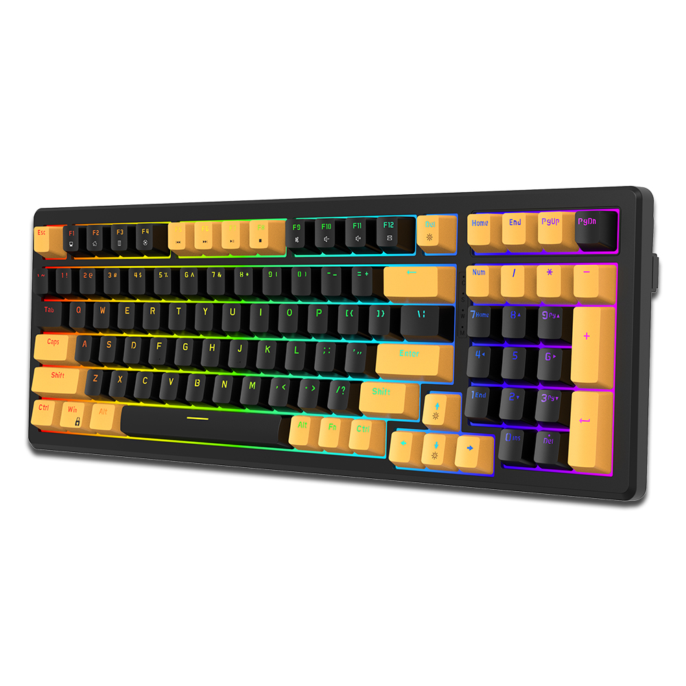 98 Keys Streamlined Layout a Variety of Keycaps and Backlight Optional ...