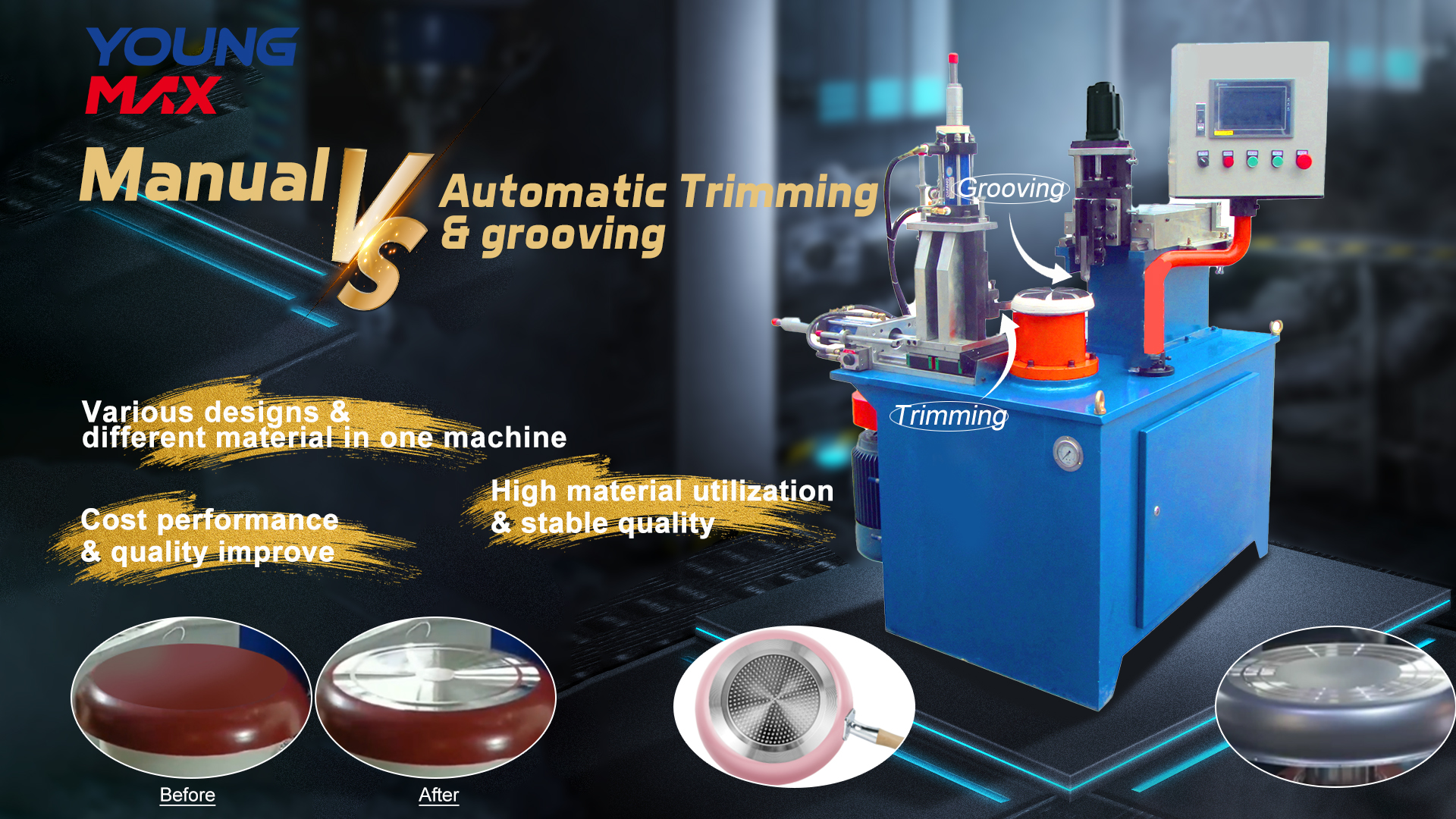 Revolutionizing Cookware Production with Cutting Trimming Machines ...