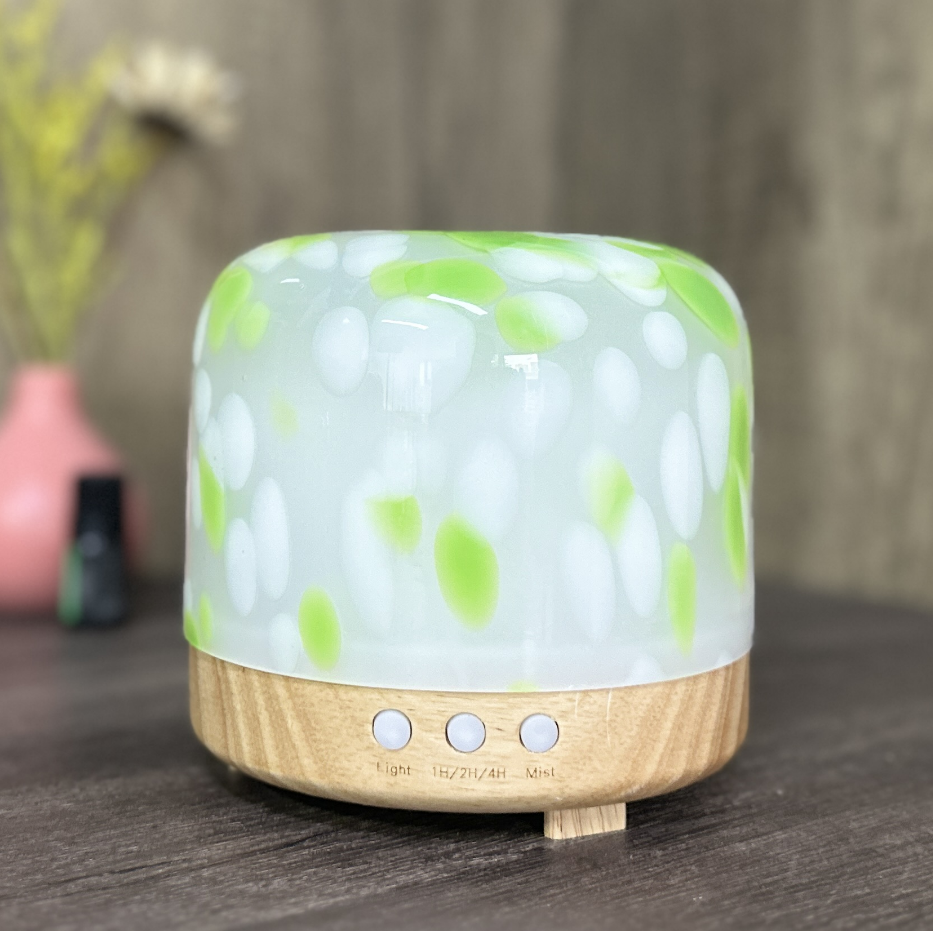 Aromatherapy Glass Diffuser/ Essential Oil Air Humidifier With Warm ...