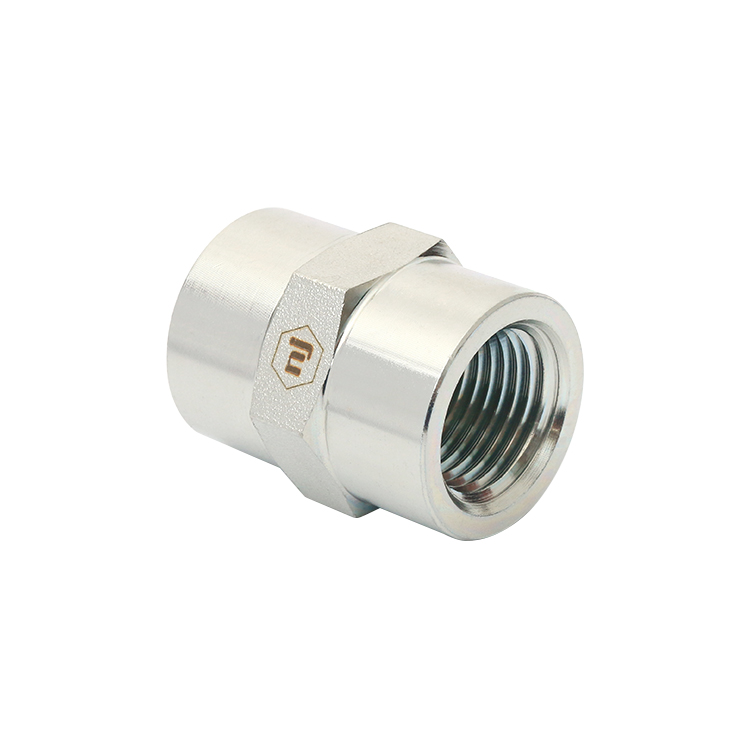 NJ Carbon Steel Hydraulic Fitting Female NPT to Female NPT Straight ...