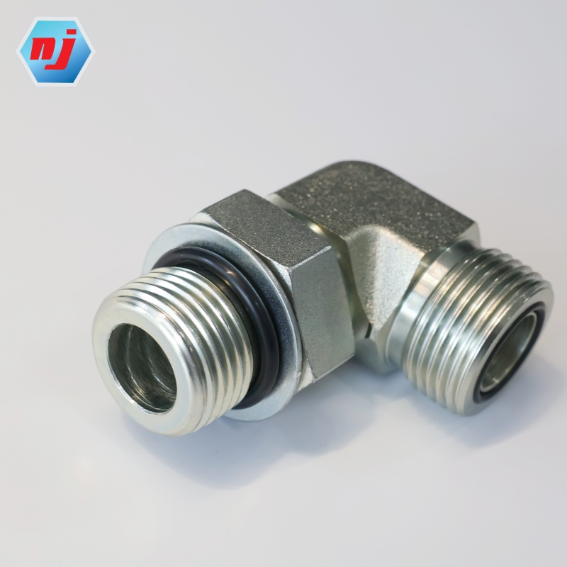 NJ Codo de 90 grados ORFS macho a ORB macho Adaptador hidráulico FS6801 - NJ