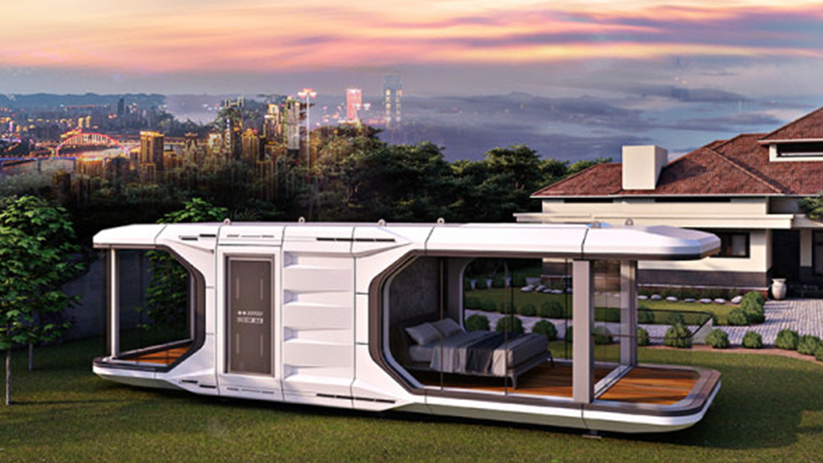 - Super Luxurious Space Capsule Holiday Home, with Stars and Moon!