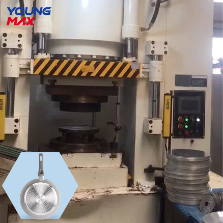 Youngmax high precision aluminum induction bottom pressing machine