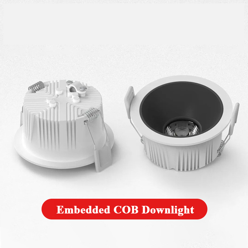 Hongsheng Mini White Led Downlights 7W Cool White 2024 New Embedded Hill Deep Cup Anti-glare ...
