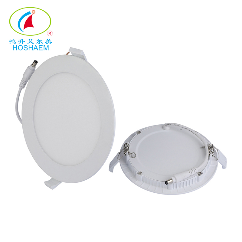 Hongsheng Round Recessed LED Panel Light 9W 5 Inch White Super Slim ...