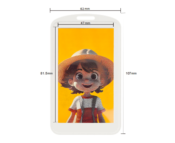 Highlight Electronic Name Tag Work Badge 3.7 Inch