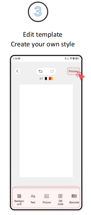 Highlight Electronic Name Tag Work Badge 3.7 Inch