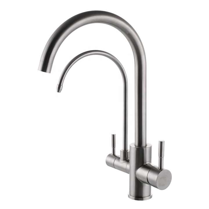Premium Stainless Steel Kitchen Faucet with Integrated Drinking Water ...