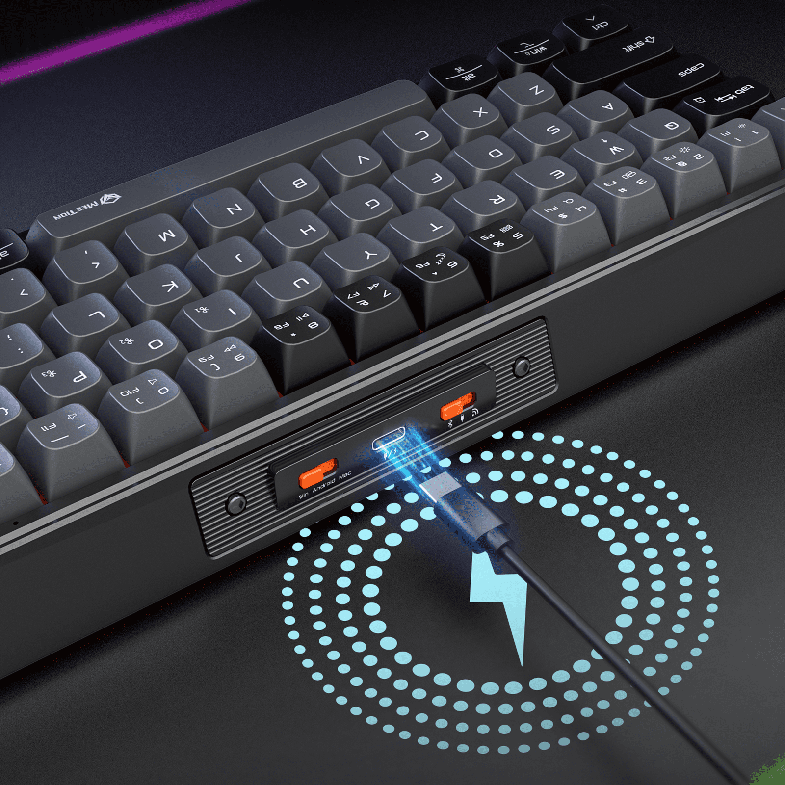 Discover the MK12 Mechanical Keyboard: Wireless Tri-Mode, RGB Backlit ...