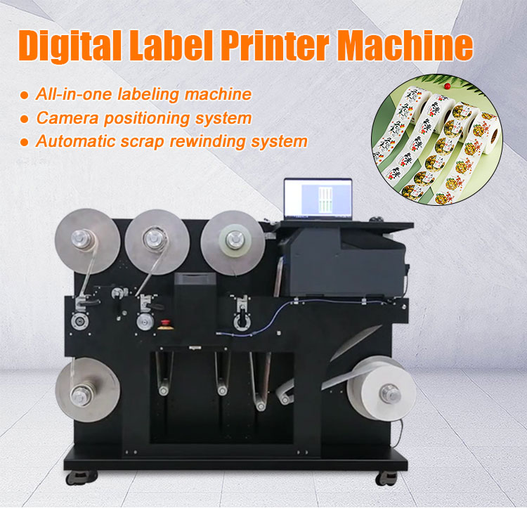 Mesin Cetak Label Otomatis, Stiker, dan Pemotong Die Roll to Roll ...