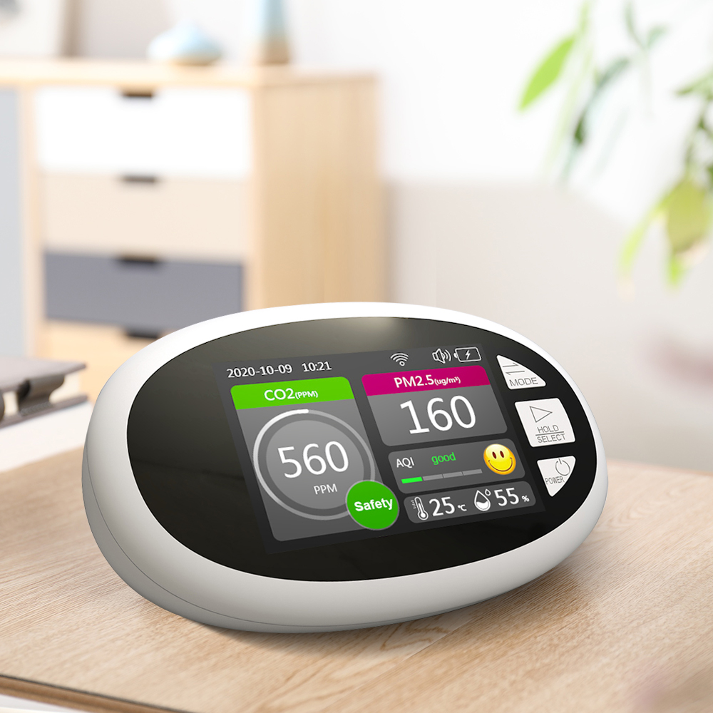 Indoor Air Quality Co2 Temperature Humidity Detector - Dienmern