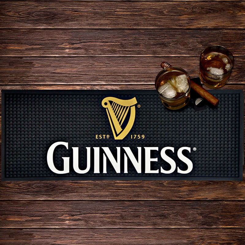 Guinness - Logo Bar Mat Custom Project - Longrichbar