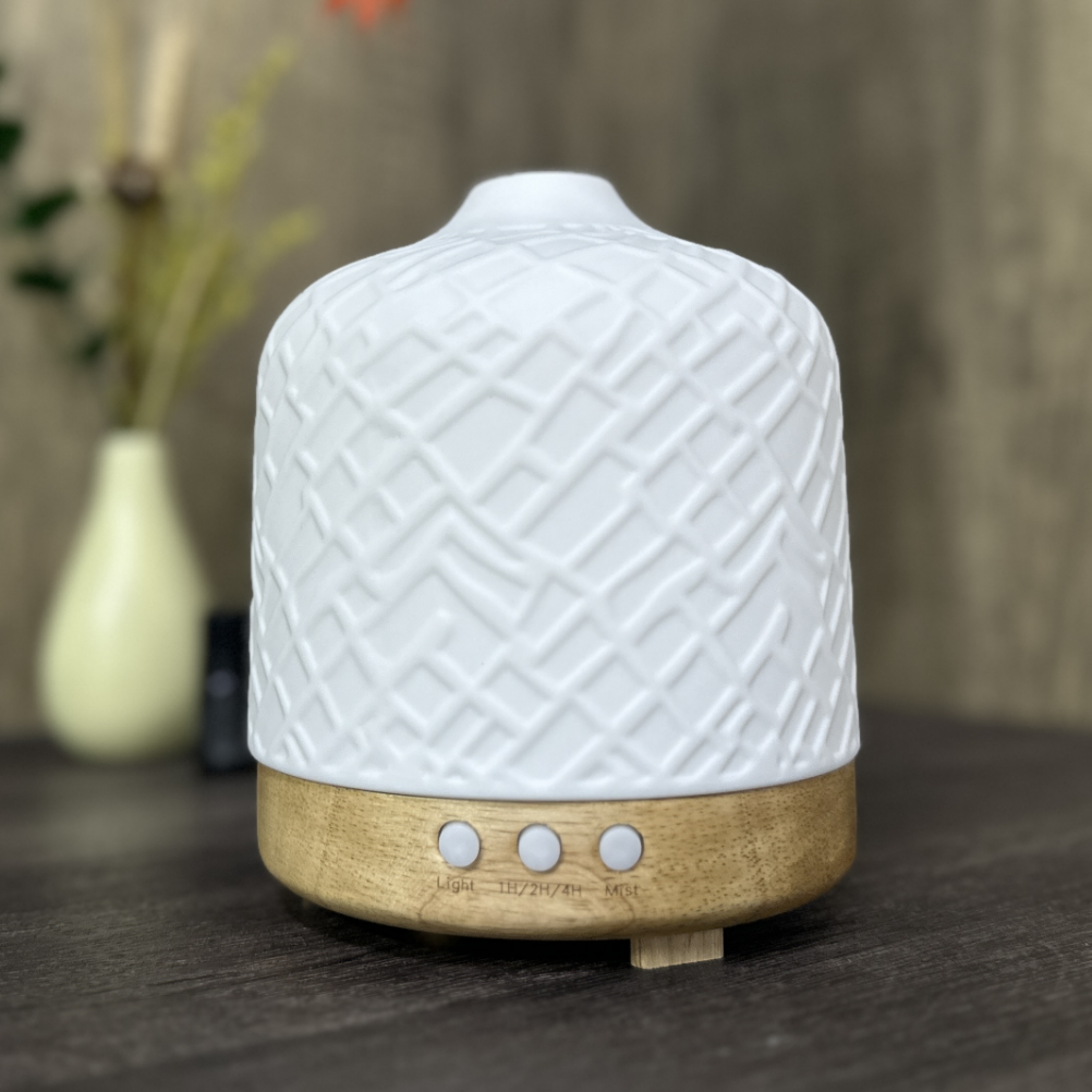 Geometric Stone Ceramic Ultrasonic Essential Oil Diffuser for ...