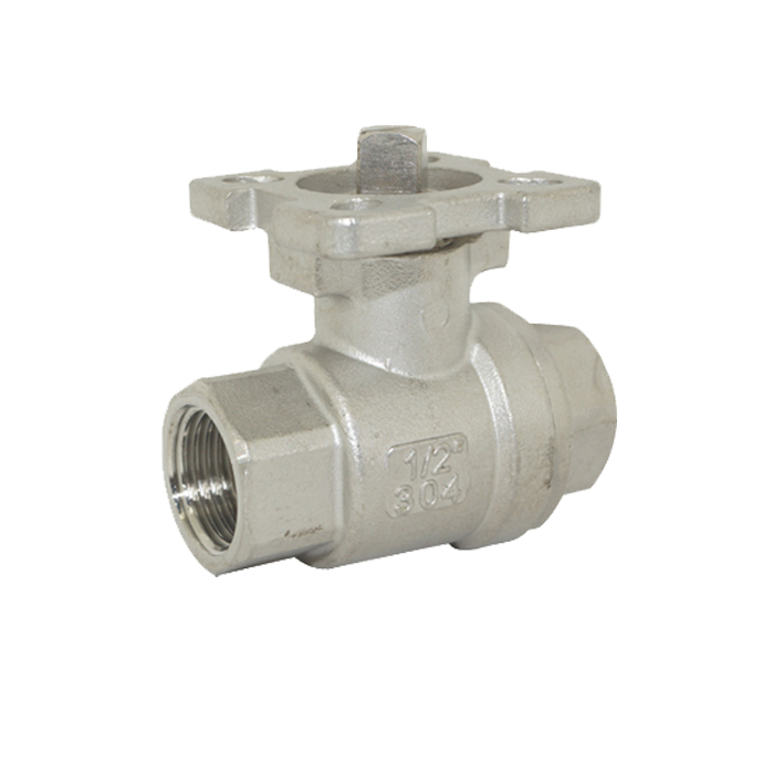 HY 2pc Female Thread Ball Valve with ISO Mounting Pad - HuiYi Valve