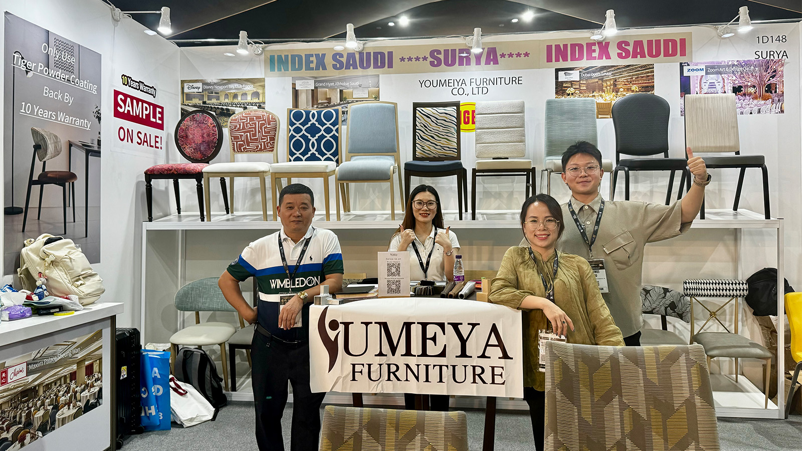 Successful Ground Promotion After INDEX Saudi Arabia - Yumeya Furniture