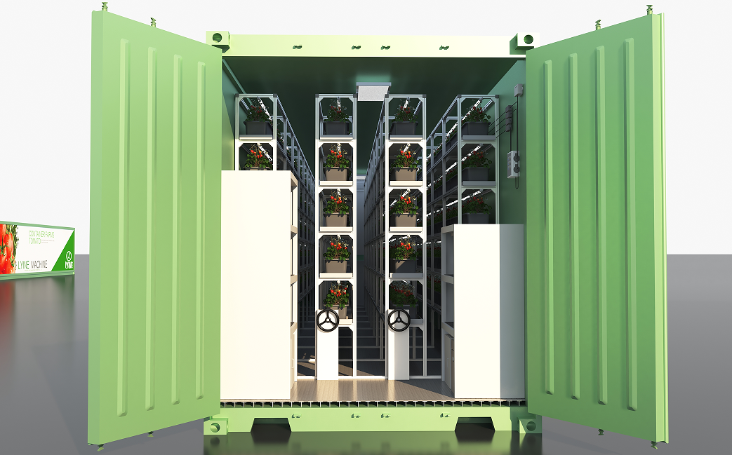Lyine Hydroponics Rotating Tower Growing Container Farm System1 | Lyine