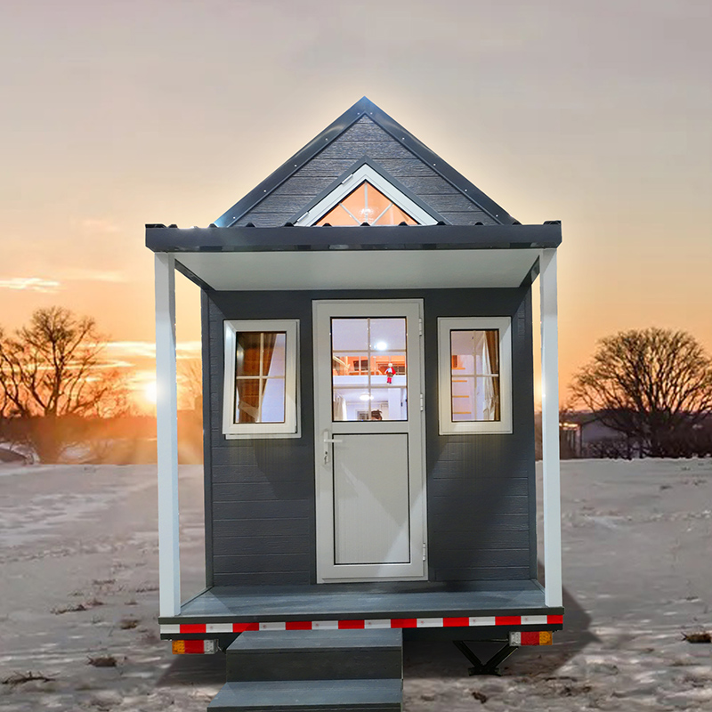 40ft Tiny House with Solar Panels | Portable Prefab Home with 1 Bedroom ...