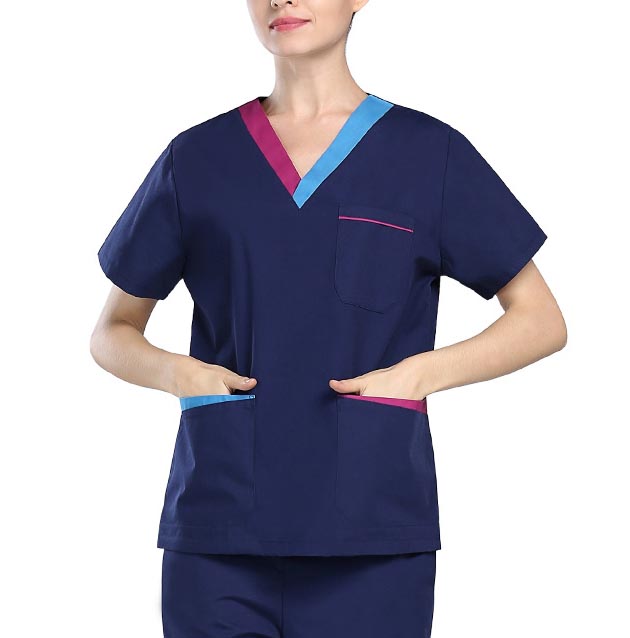 Custom Design Breathable Scrub Uniform for Healthcare Professionals - BOSHI