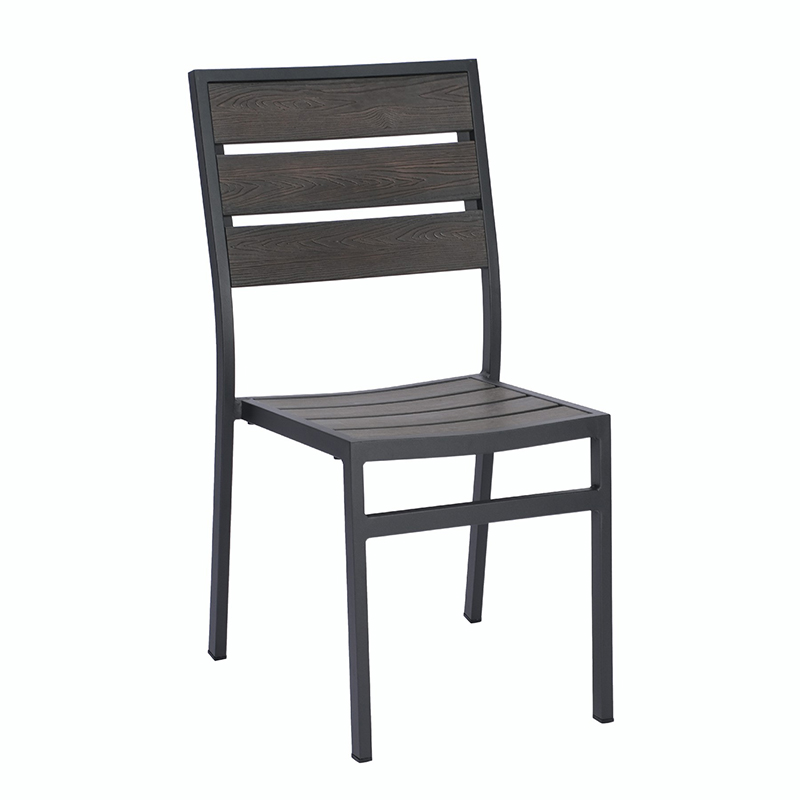 Commercial Restaurant Outdoor Teak Wood Patio Garden Stackable Metal ...