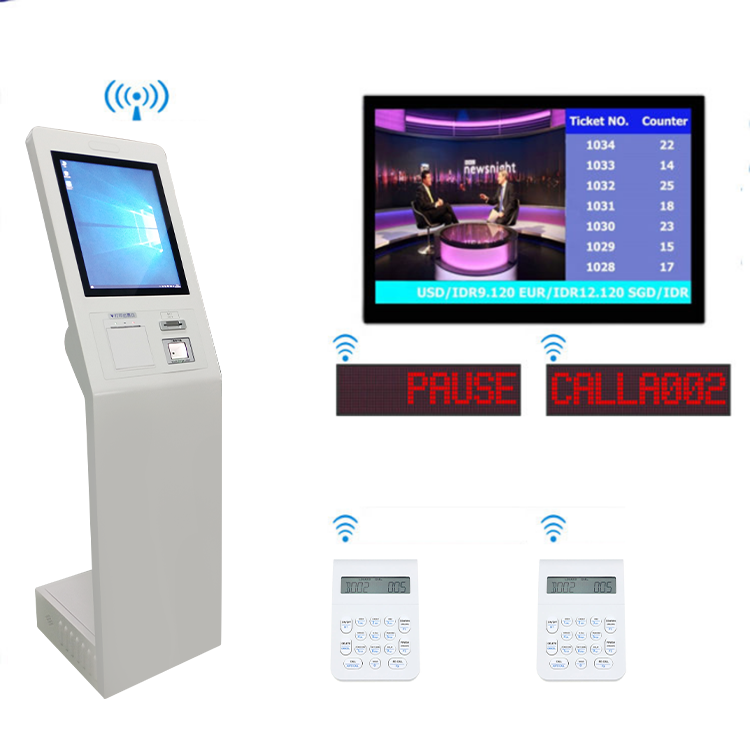 Ticket Issuing Kiosk Touch Screen Queuing Management and Control ...