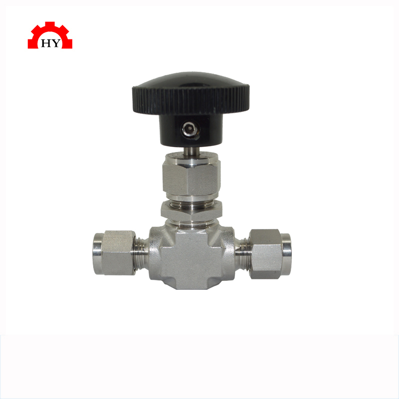 HY SS304 SS316 1000 PSI Double Ferrules Compression Needle Valve ...