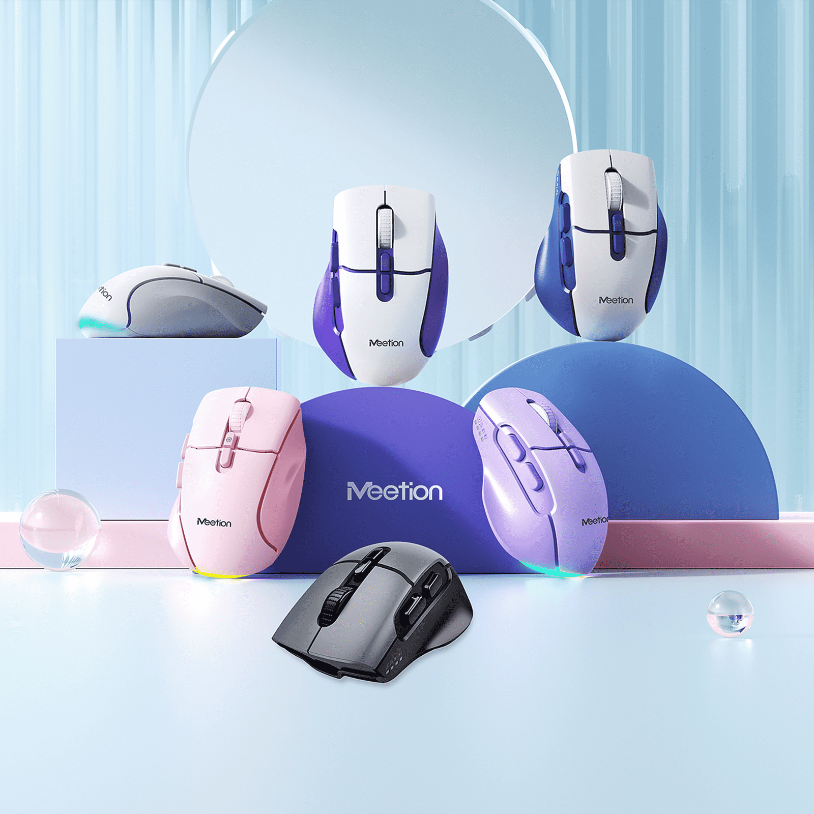 Meetion BTM001 Wireless Gaming Mouse with LED Lighting and Silent ...