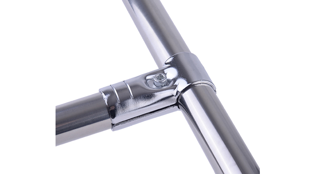 Two Way Lean Pipe Joint Chrome