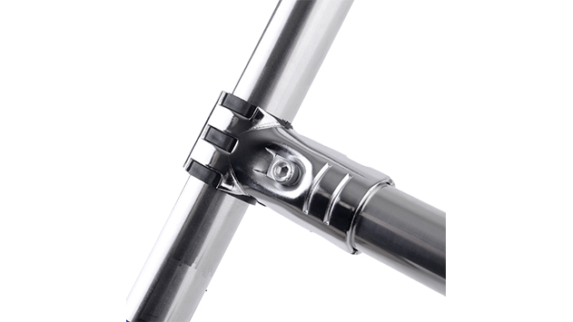 One Way Rotatory Straight Lean Pipe Joint Chrome