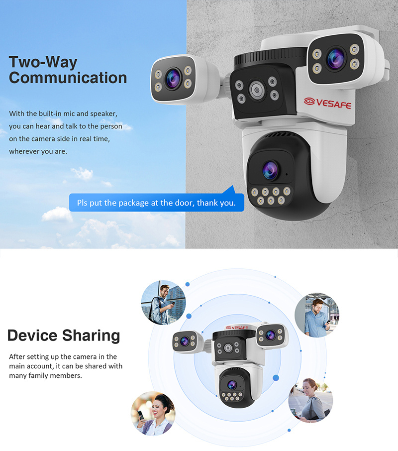 Caméras de sécurité CCTV HD intelligentes de surveillance OKAM - VESAFE