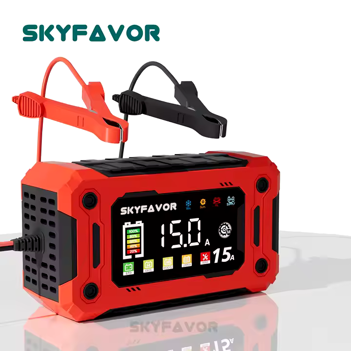 Latest Fast 12V Battery Charger 12V 15A Universal Lifepo4 Lead Acid ...