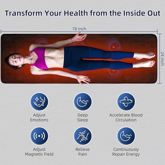 UTK PEMF far Infrared Healing Mat, Pulsed Electromagnetic Field Therapy ...